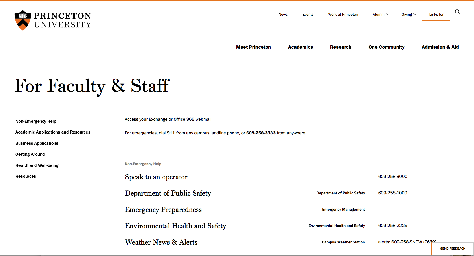 Princeton unveils preview of new main website design