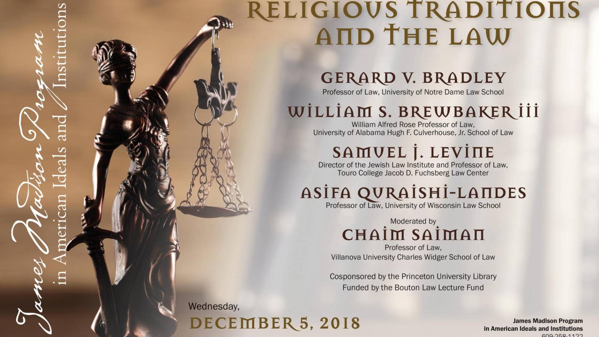 Religious Traditions and the Law