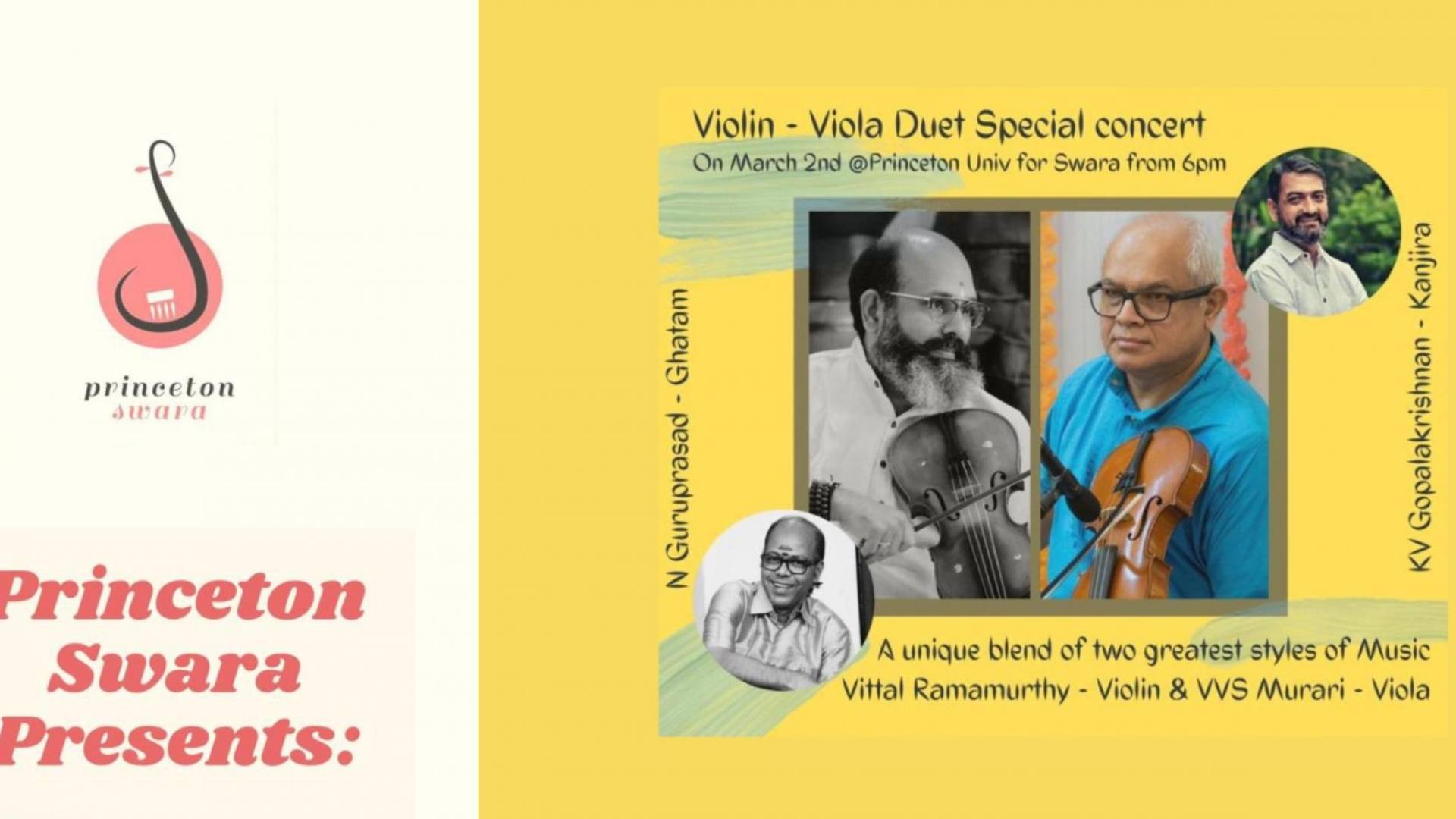 Violin Viola Duet: Vittal Ramamurthy and VVS Murari