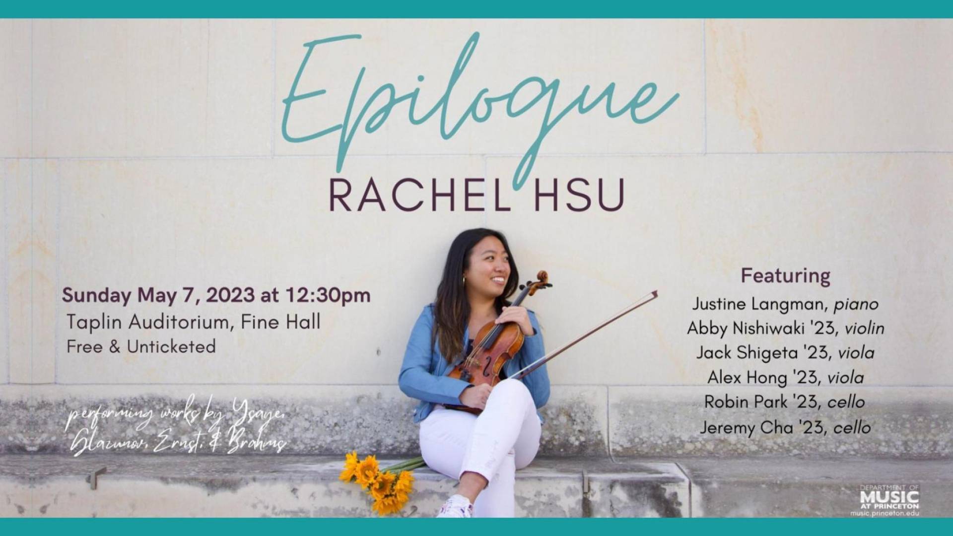 Certificate Recital: Rachel Hsu, Violin