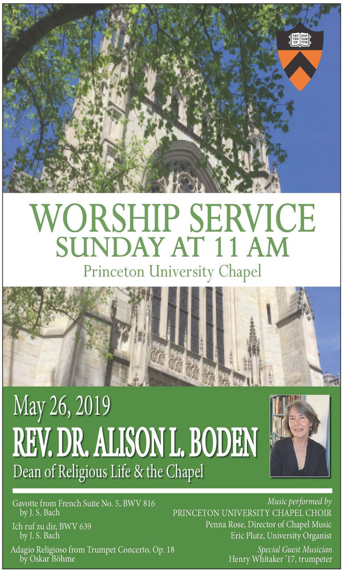 Ecumenical Worship Service with Rev. Dr. Alison L. Boden
