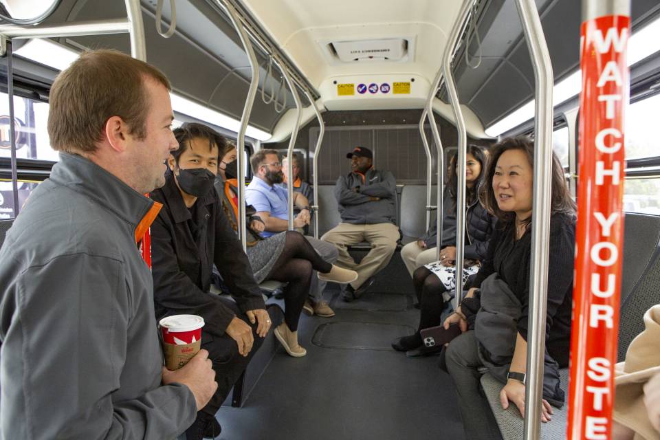Princeton’s first electric bus makes its campus debut