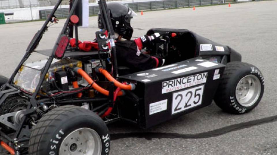 Princeton Racing Electric students design sustainable race car