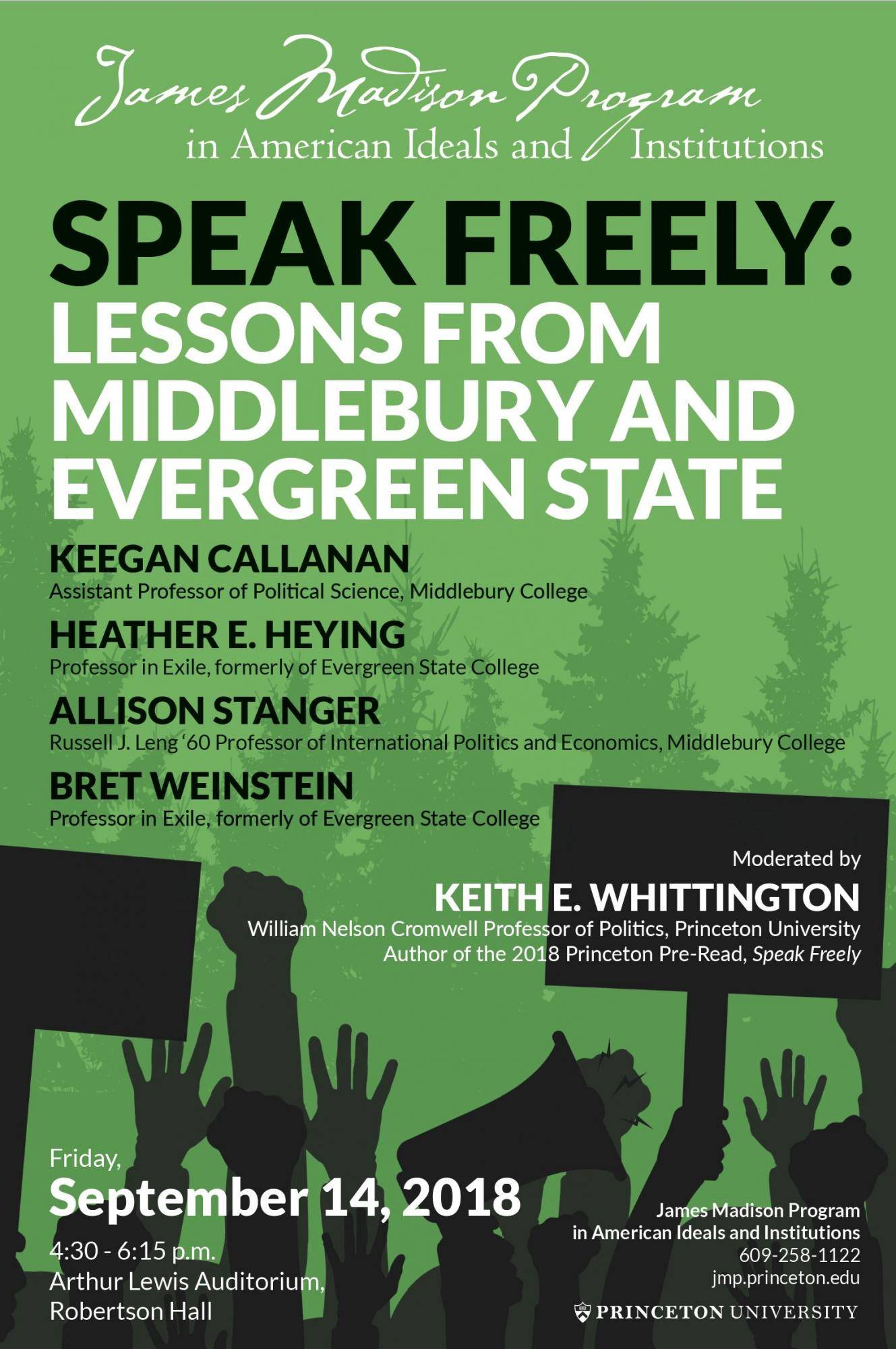 Speak Freely: Lessons from Middlebury and Evergreen State