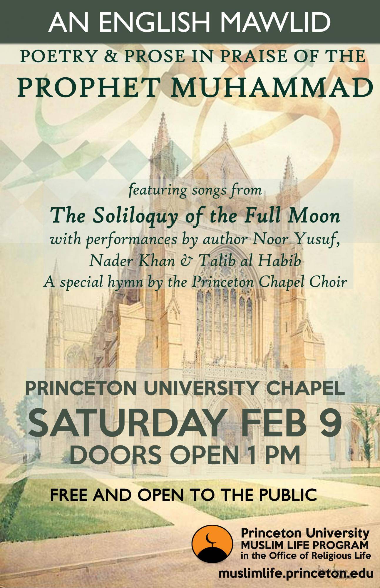 AN ENGLISH MAWLID – POETRY & PROSE IN PRAISE OF THE PROPHET MUHAMMAD