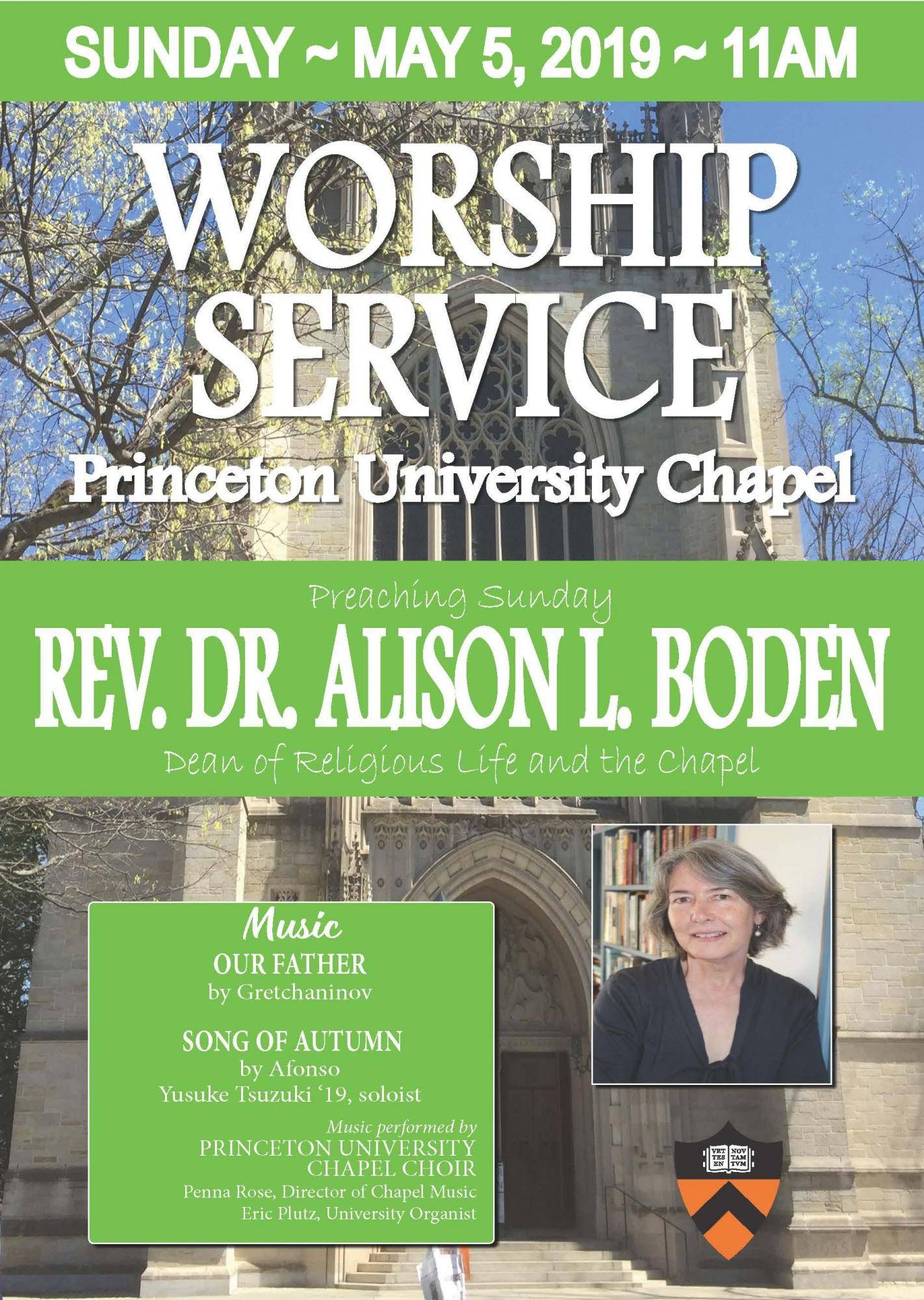 Ecumenical Worship Service with Rev. Dr. Alison L. Boden