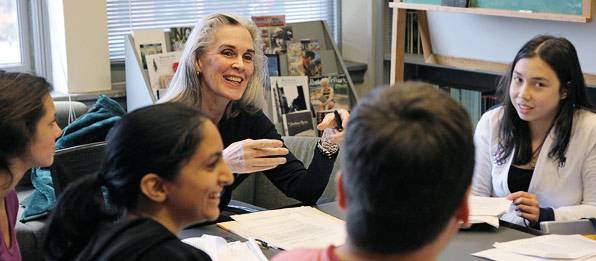 Moore, a graceful novelist, pushes students to be daring