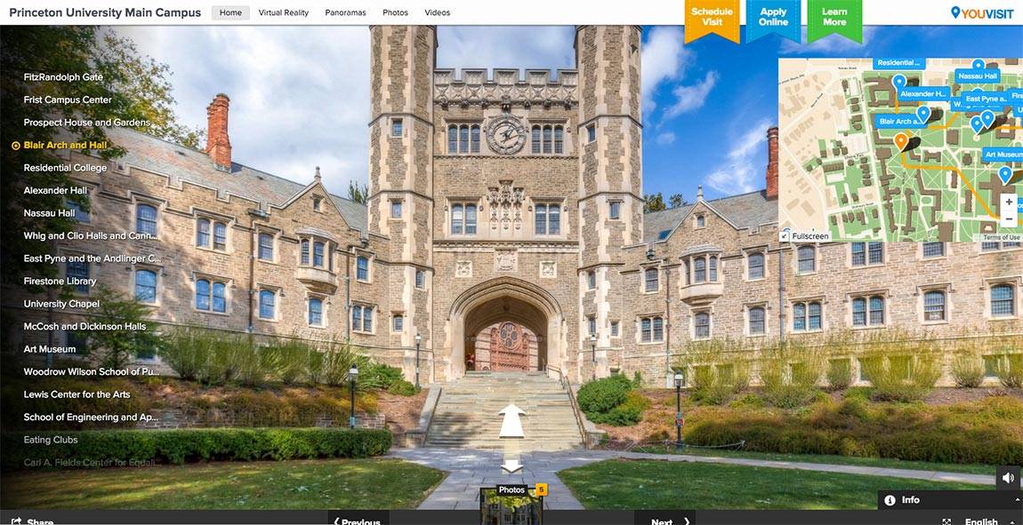 Virtual tour lets viewers around the globe explore Princeton's campus