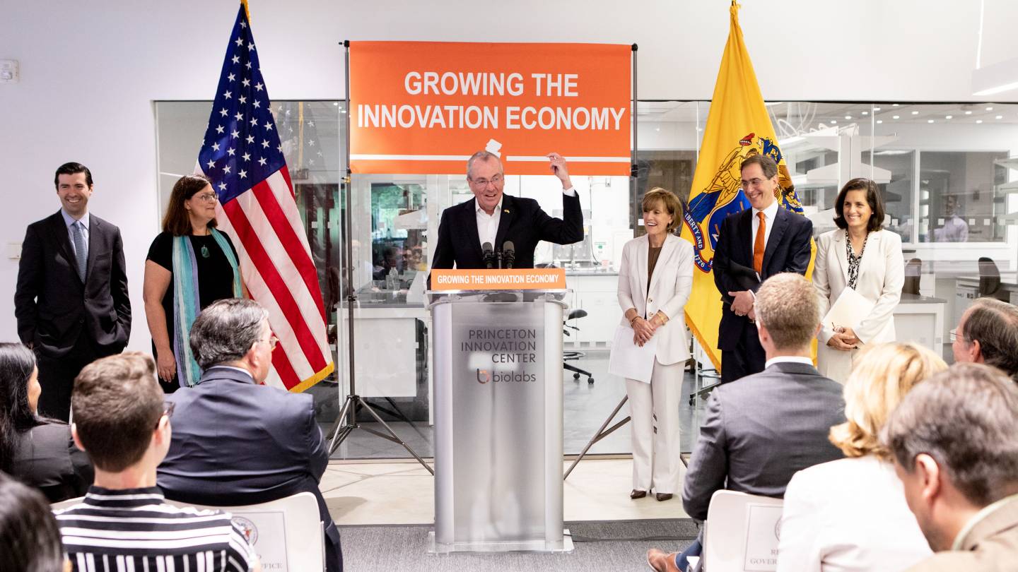 At Princeton Innovation Center BioLabs, New Jersey Gov. Murphy ...
