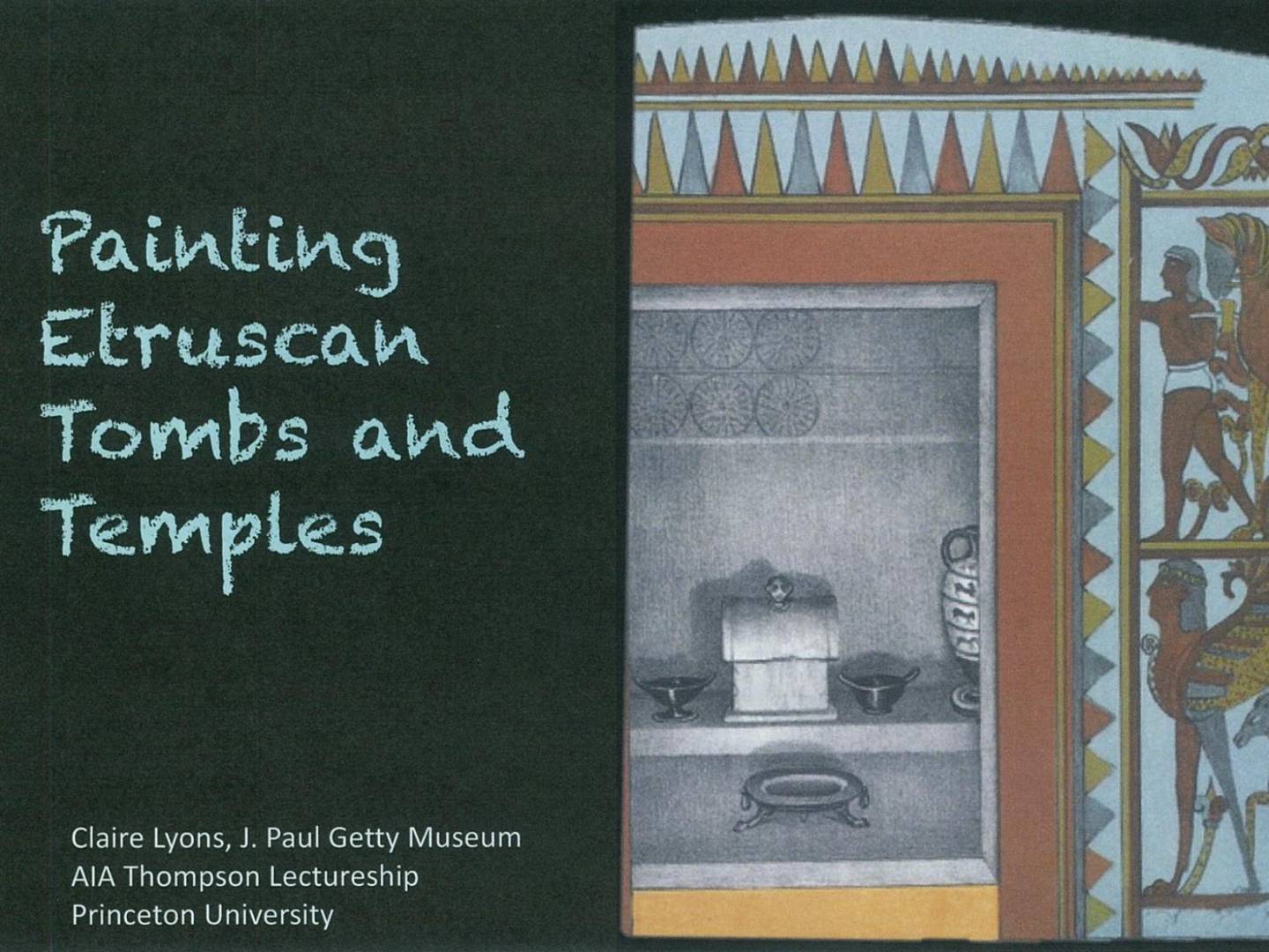Painting Etruscan Tombs and Temples