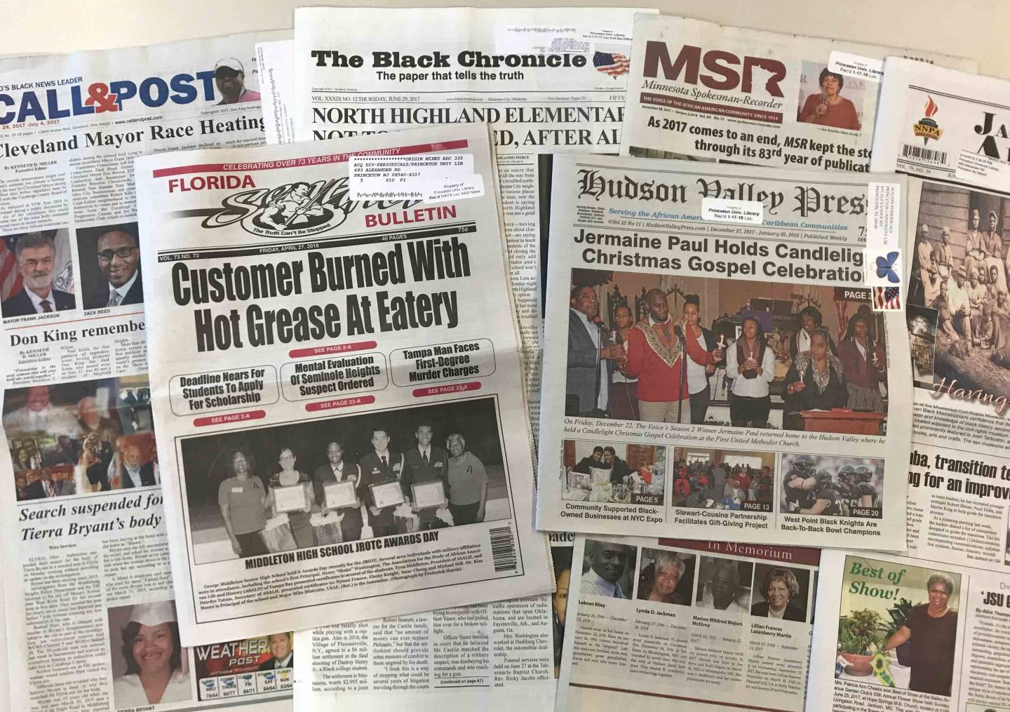 Princeton University Library builds collection of newspapers published ...