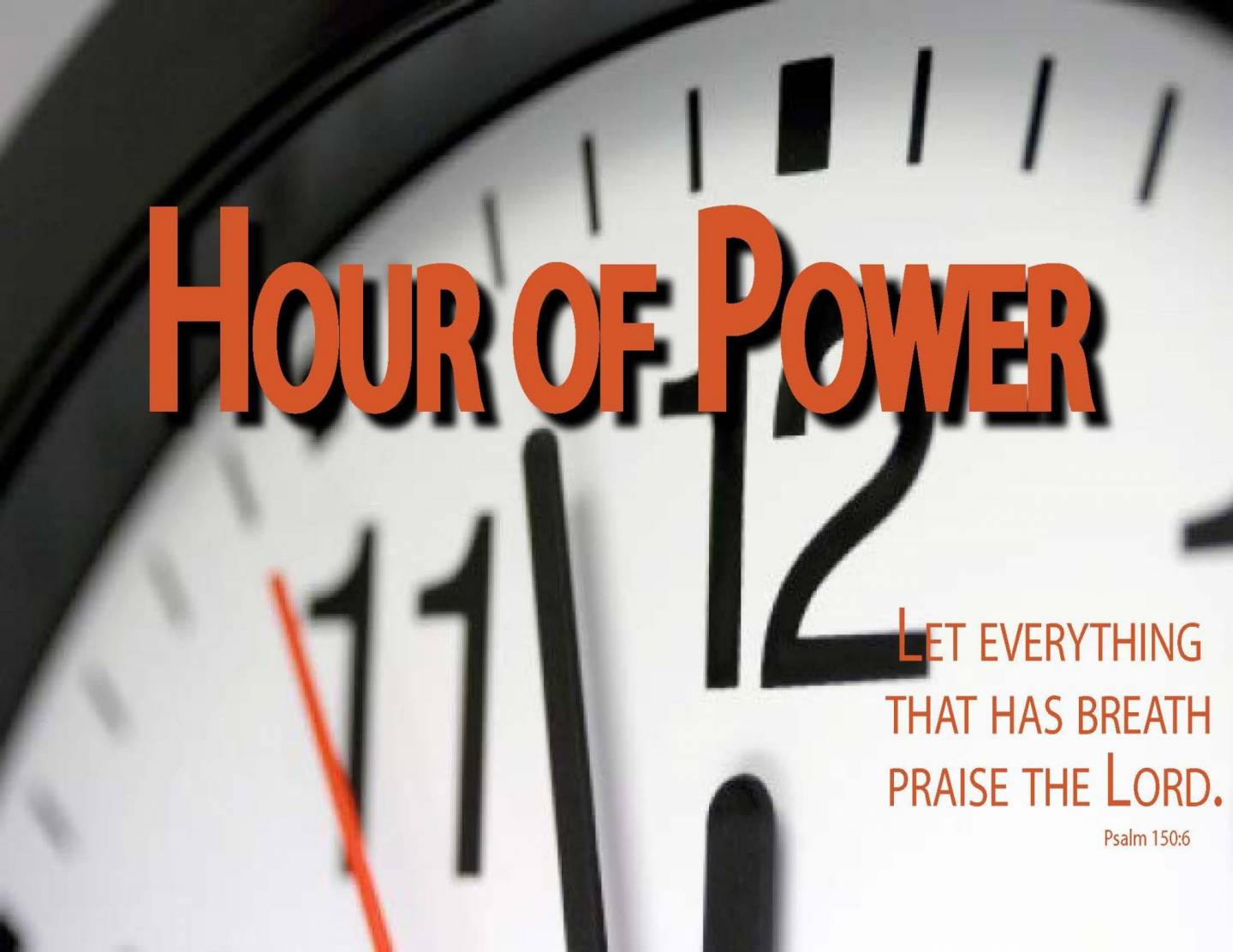 Hour of Power Worship Service with guest preacher Rev. Christian Peele
