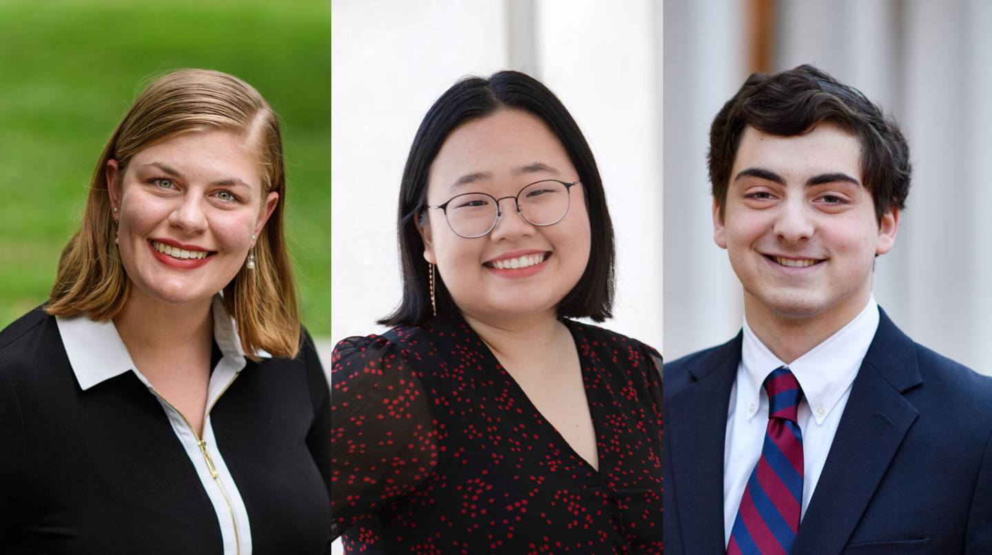 Princeton University seniors Allen, Jeon and Packman win Pyne Prize