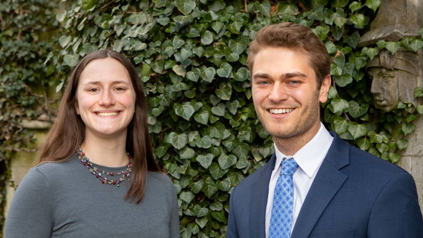 Princeton University seniors Potter, Wayner win Pyne Prize