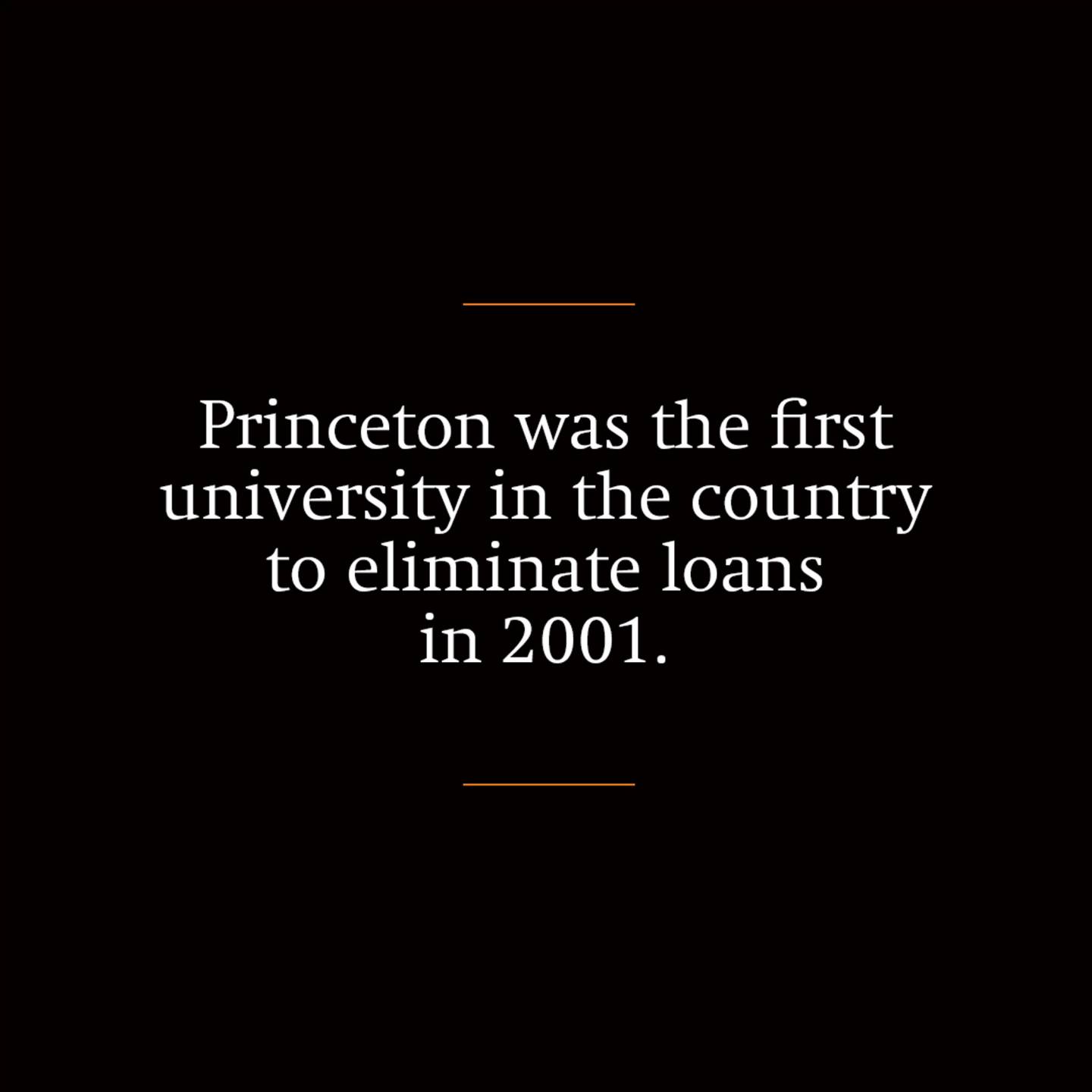 Princeton will enhance its groundbreaking financial aid program