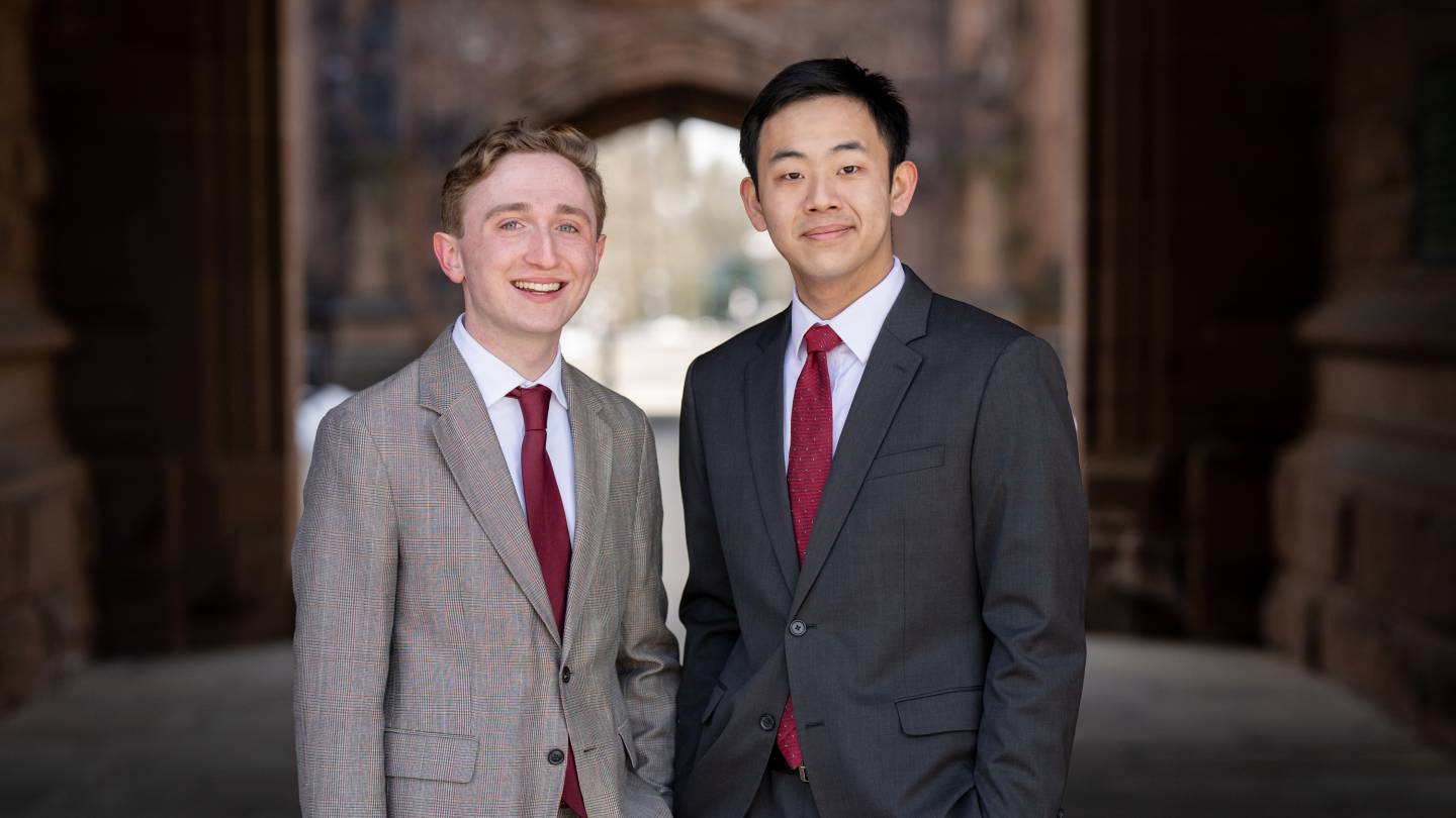 Pyne Prize awarded to Princeton Class of 2024 members Casey Beidel and ...