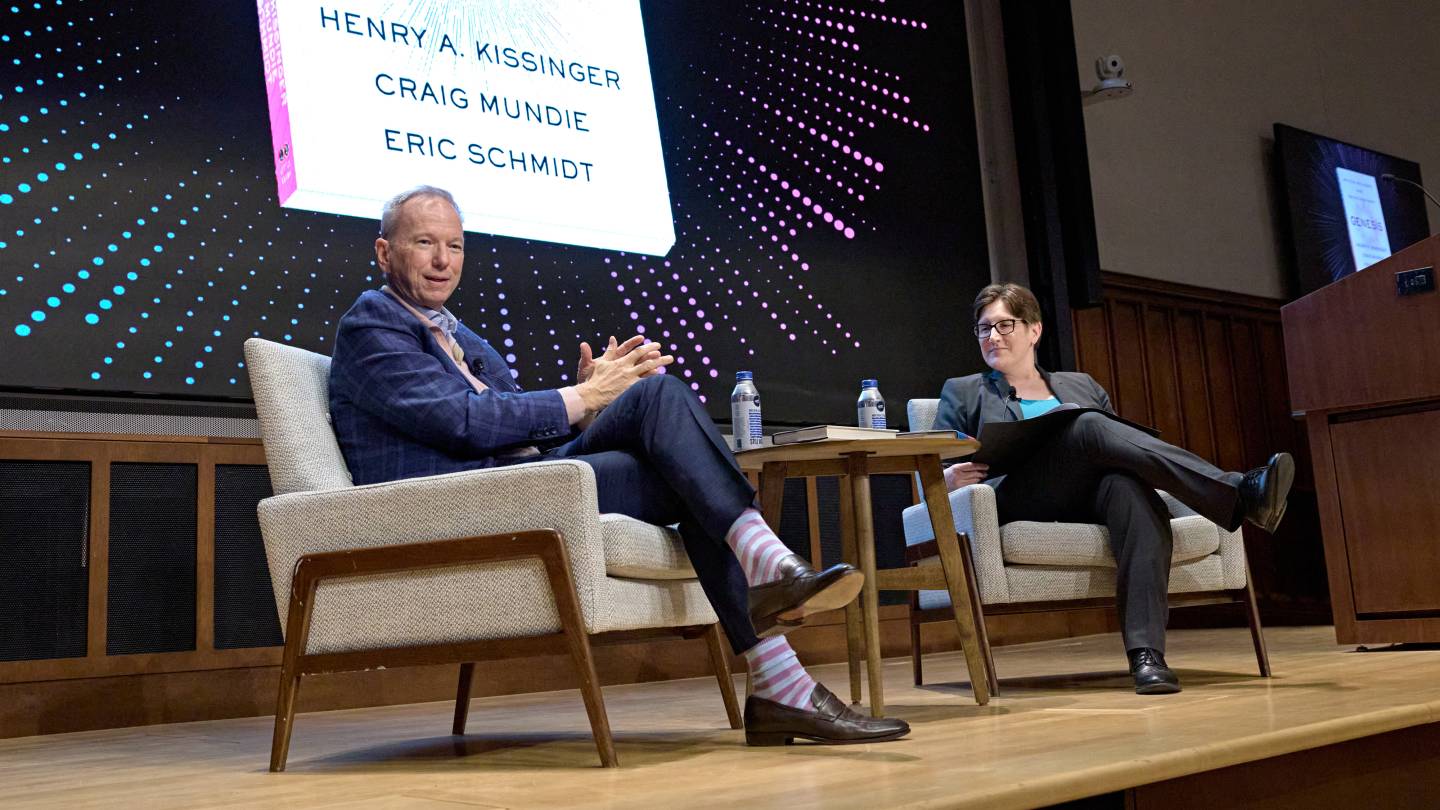 Eric Schmidt ’76 shares AI insights in McCosh 50 book launch ...