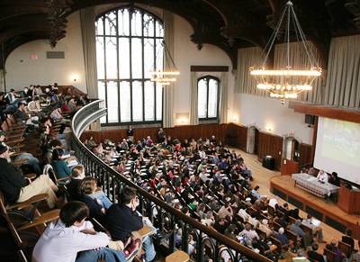 Venerable lecture hall reaches century milestone