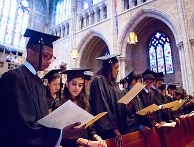 Colorful Baccalaureate service begins seniors' march to Commencement