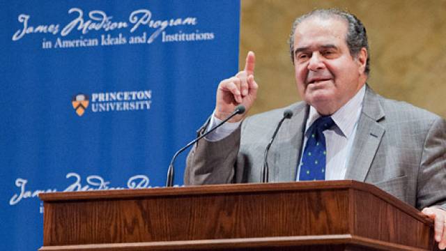 Justice Scalia speaks on constitutional interpretation