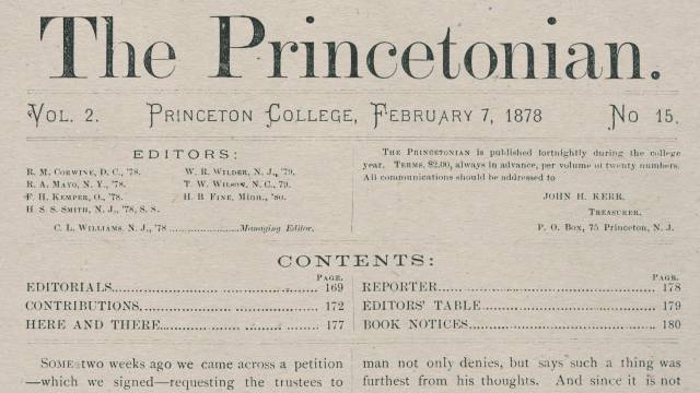 History | Princeton University