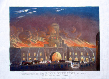 Destruction of the Royal Exchange by Fire - Graphic Arts